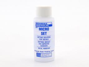 Microscale Flüssige Lösung für Labels / Decals 30ml MI-1 / Microset Modellauto MI-1 / Microset ...