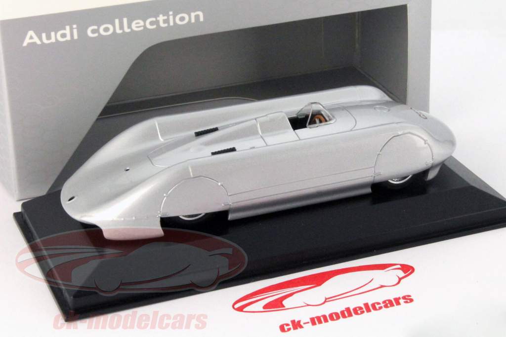 Minichamps 1:43 Auto Union Typ C Rekordwagen 1938 silber 5031300513 ...