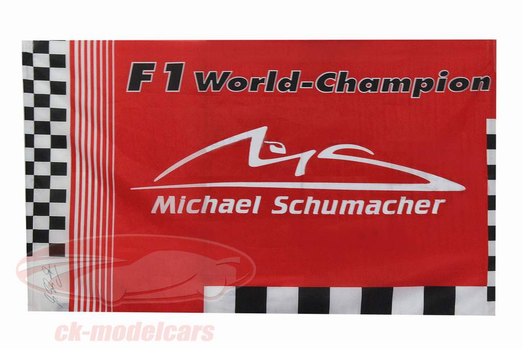 Michael Schumacher F1 monde champion drapeau A5786237 A5786237