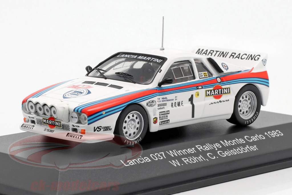CMR 1:43 Lancia 037 #1 vencedor Rallye Monte Carlo 1983 Röhrl ...