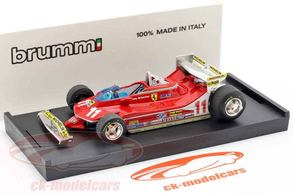 Brumm 1:43 Jody Scheckter Ferrari 312 T4 #11 World Champion GP Monaco Formula 1 1979 R513 model ...