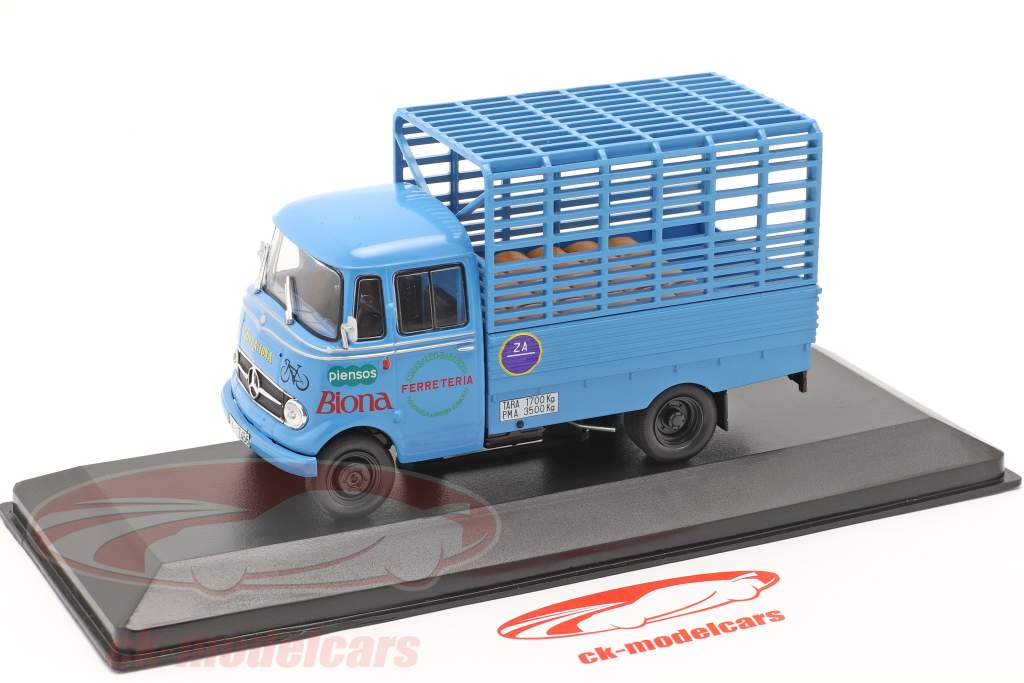 Altaya 1:43 Mercedes-Benz L-319D Truck Biona year 1963 blue magPub005 ...