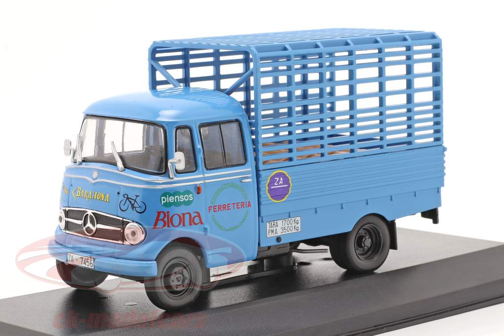 Altaya 1:43 Mercedes-Benz L-319D Truck Biona year 1963 blue magPub005 ...