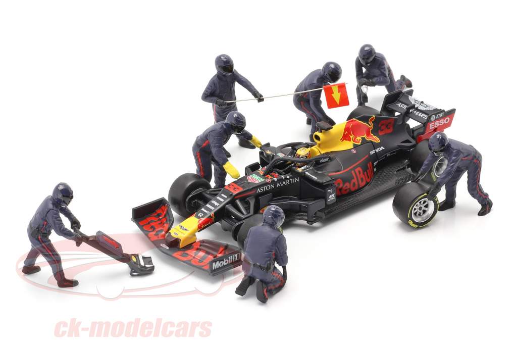 Formula 1 Pit crew characters set #1 Team Blue 1:43 American Diorama ...