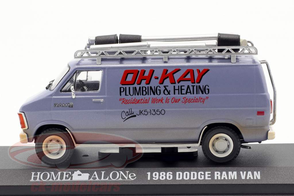 Greenlight 1:43 Dodge Ram 范 1986 电影 Home Alone (1990) 银蓝色 86560 模型 汽车 ...