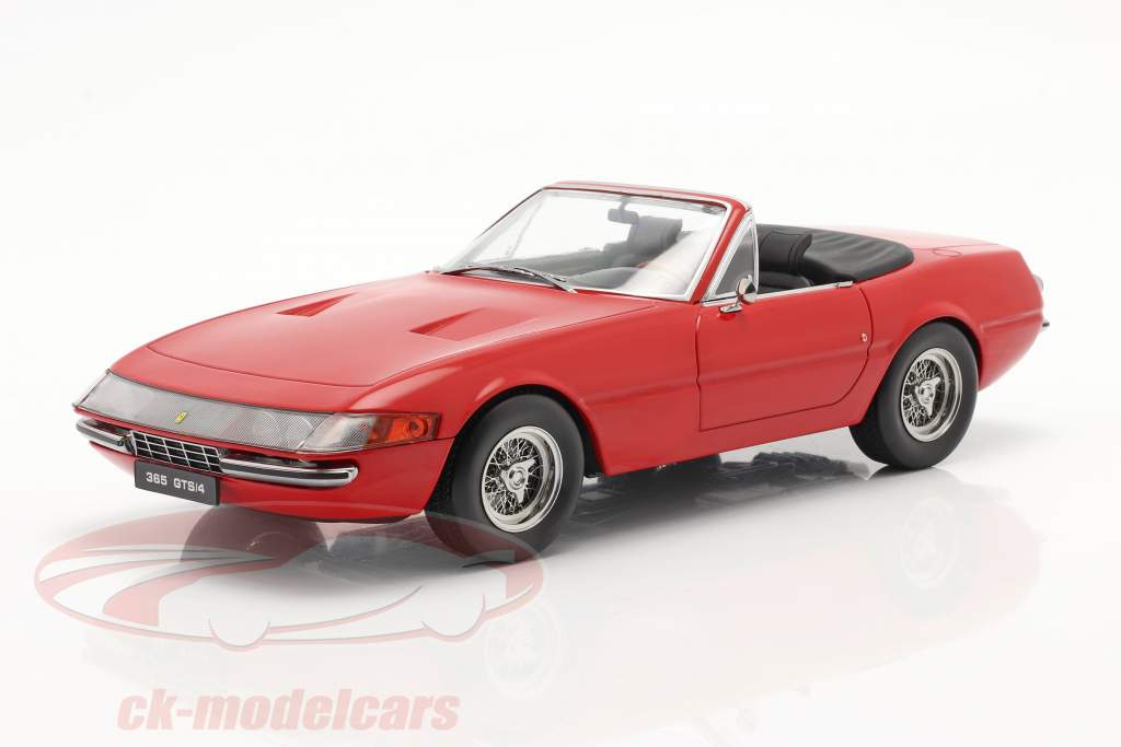 KK-Scale 1:18 Ferrari 365 GTB/4 Daytona Convertible Series 1 1969 red KKDC180611 model car ...