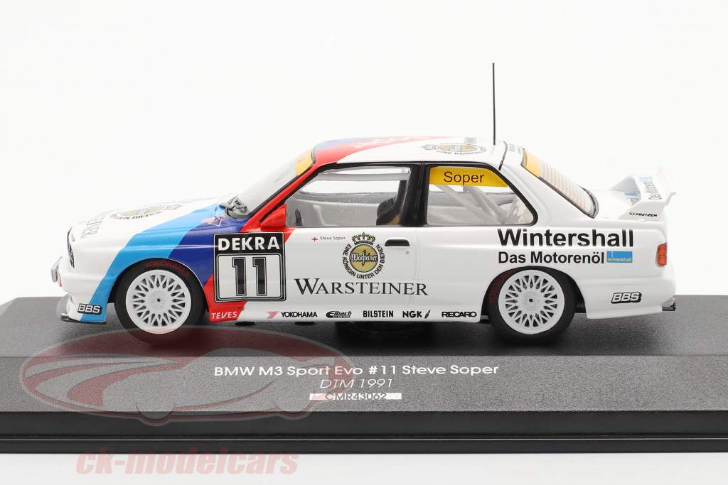CMR 1:43 BMW M3 (E30) #11 DTM 1991 Steve Soper CMR43062 model car ...