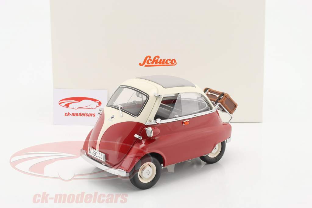 Schuco 1:18 BMW Isetta Export Anno di costruzione 1957 rosso / crema ...