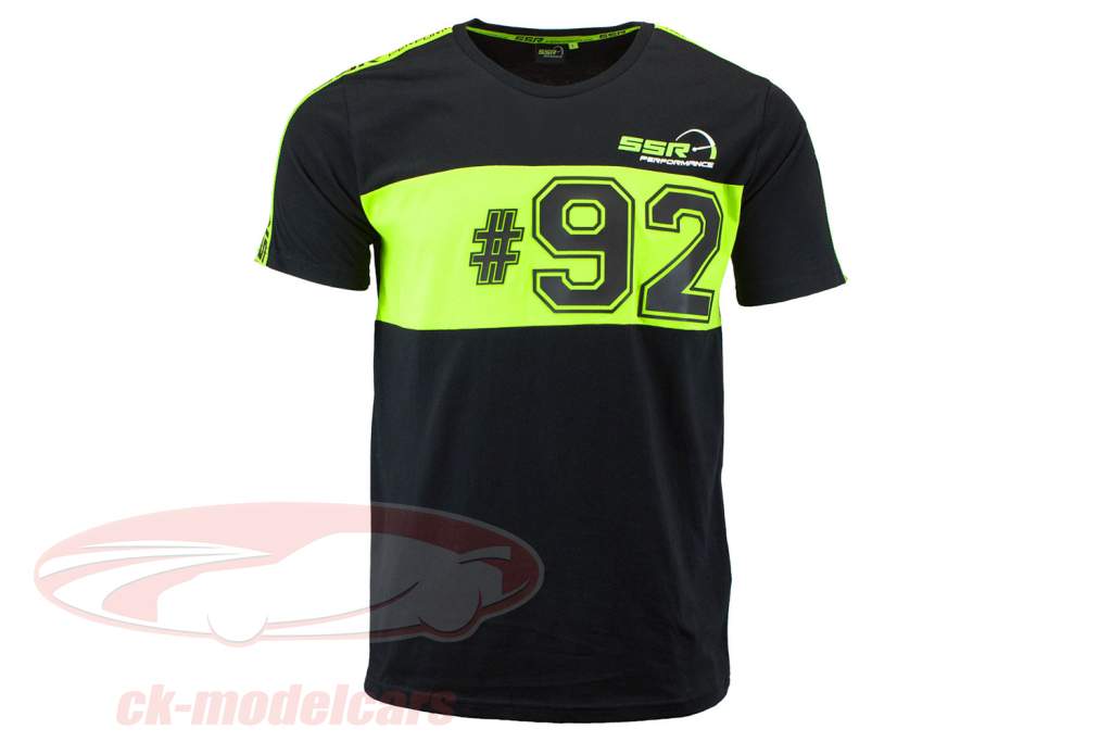 SSR Performance t shirt #92 black / green SSR-22-158 SSR-22-158 ...