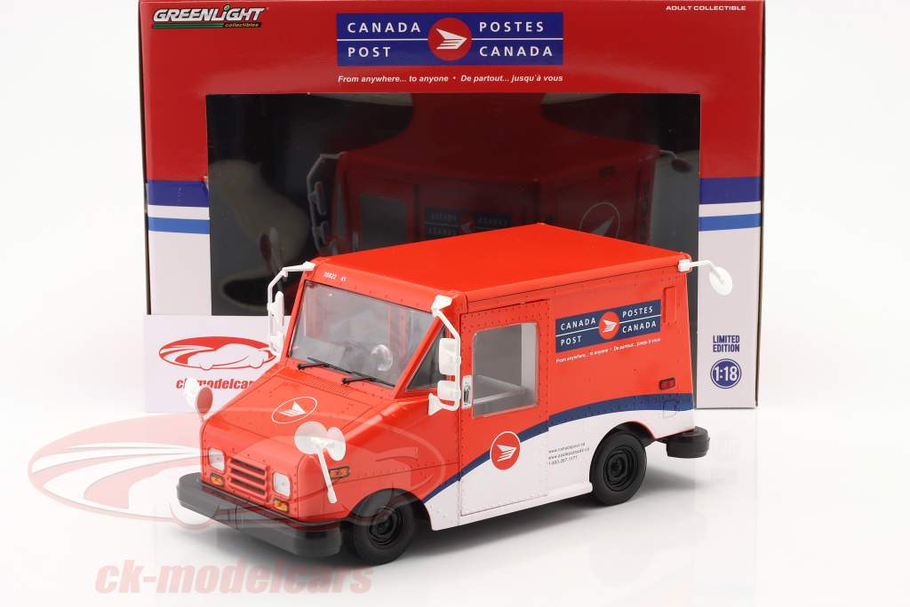 Greenlight 1:18 Canada Post Long-Life véhicule postal (LLV) rouge ...