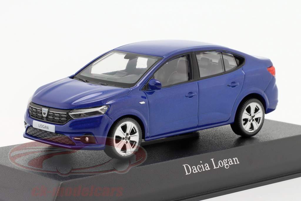 Norev 1:43 Dacia Logan Année de construction 2021 bleu métallique ...