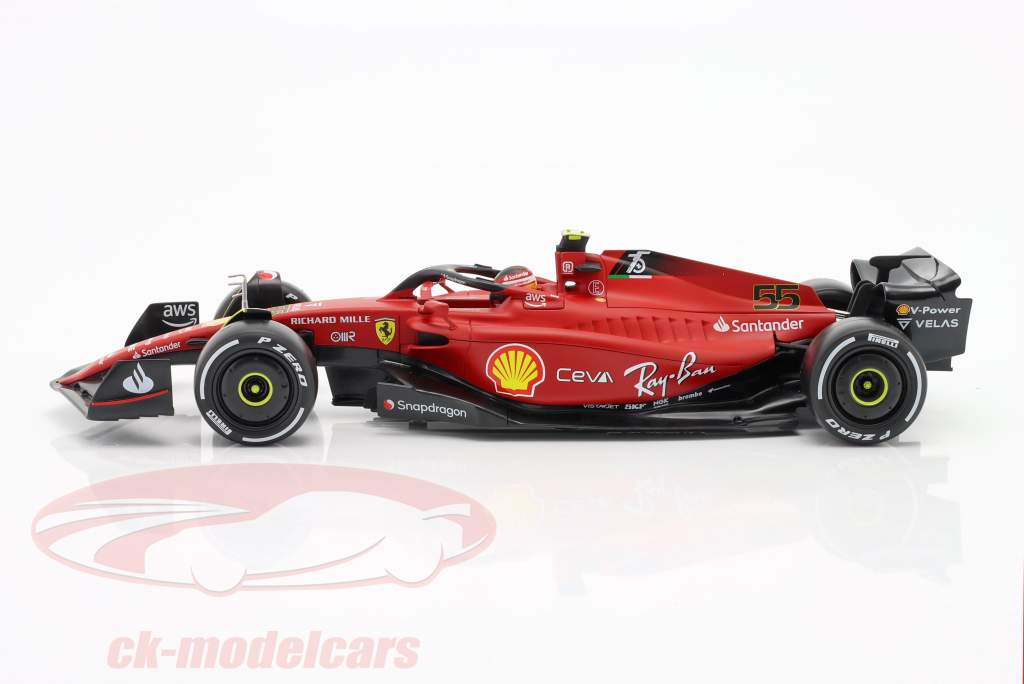 Bburago 1:18 Carlos Sainz jr. Ferrari F1-75 #55 formula 1 2022 18-16811 ...