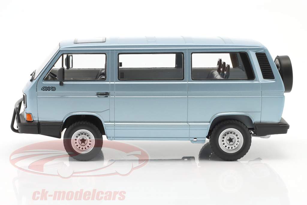 KK-Scale 1:18 Volkswagen VW Bus T3 Syncro 建设年份 1987 浅蓝 金属的 KKDC180964 ...