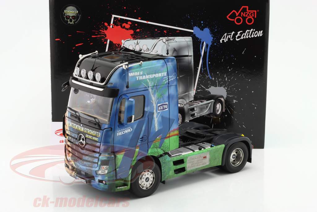 NZG 1:18 Mercedes-Benz Actros GigaSpace 4x2 Truck Strohofer 1024/01 ...