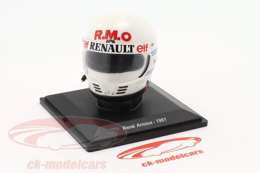 Spark 1:5 Rene Arnoux #16 Equipe Renault Elf formula 1 1981 helmet ...