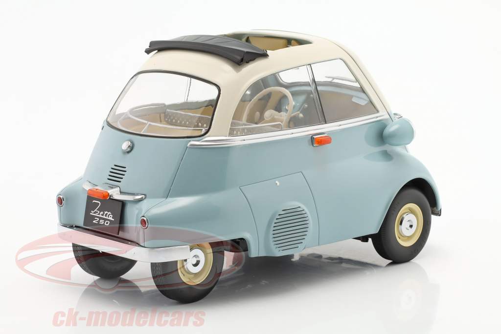 KK-Scale 1:12 BMW Isetta 250 Baujahr 1959 hellblau / weiß KKDC120044 Modellauto KKDC120044 ...