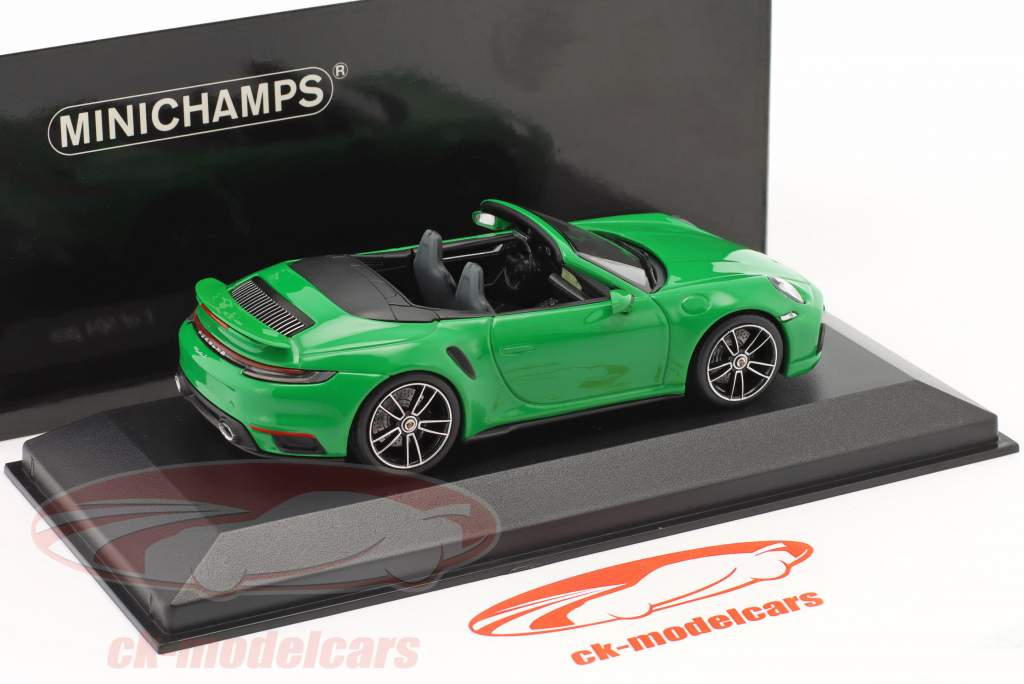 Minichamps 1:43 Porsche 911 (992) Turbo S Cabrio year 2020 python green ...