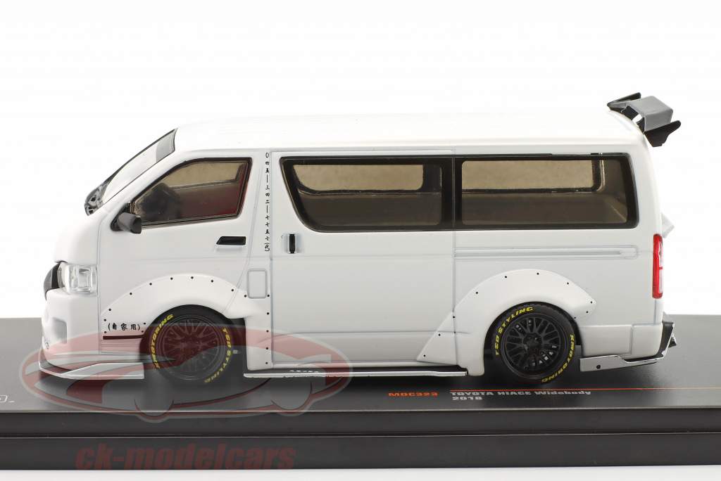 Ixo 1:43 Toyota Hiace Widebody year 2018 white MOC323 model car MOC323 ...