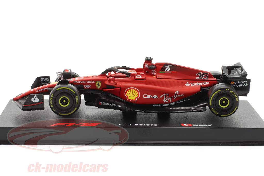 Bburago 1:43 Charles Leclerc Ferrari F1-F75 #16 formula 1 2022 18-36831 ...