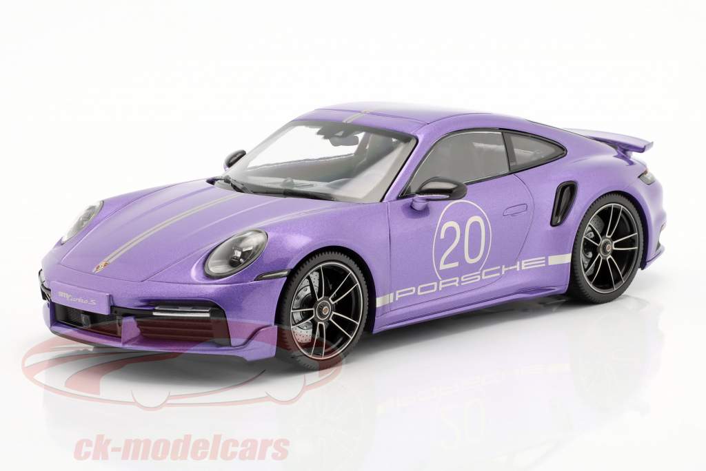 Minichamps 1:18 Porsche 911 (992) Turbo S Sport Design 2021 violet ...