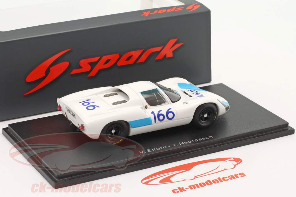 Spark 1:43 Porsche 910 #166 第三名 Targa Florio 1967 Elford, Neerpasch ...