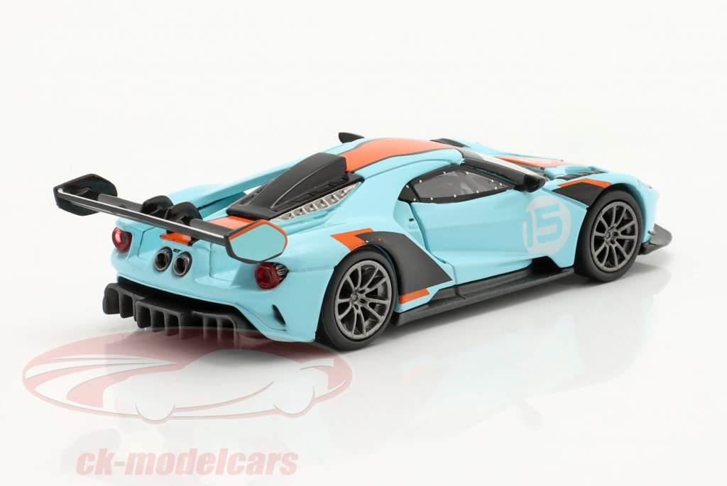 True Scale 1:64 Ford GT MK II #002 gulf blue / orange MGT00359L model ...