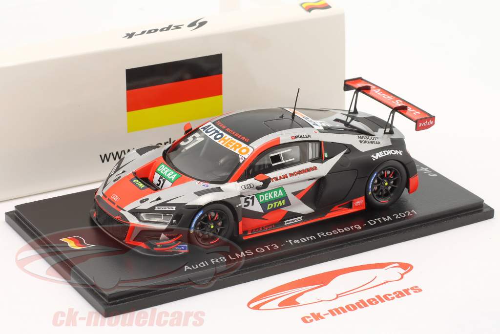 Spark 1:43 Audi R8 LMS GT3 #51 DTM 2021 Nico Müller SG815 model car ...