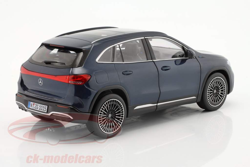 NZG 1:18 Mercedes-Benz EQA year 2021 denim blue metallic 1015/21 model ...