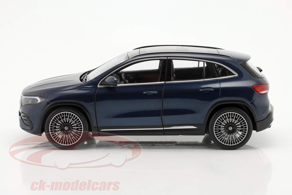 NZG 1:18 Mercedes-Benz EQA year 2021 denim blue metallic 1015/21 model ...