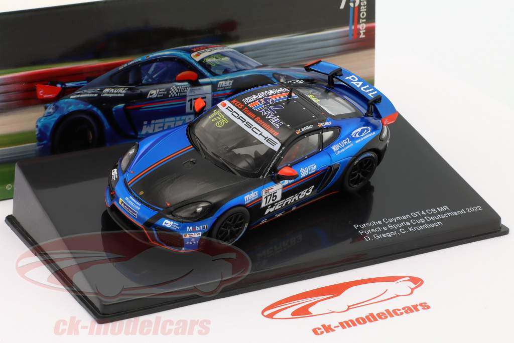 Ixo 1:43 Porsche Cayman GT4 CS MR #175 Porsche Sports Cup Germany 2022 ...
