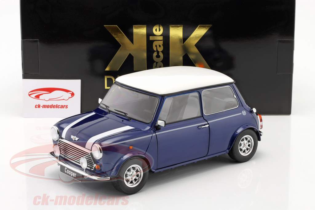 KK-Scale 1:12 Mini Cooper 青い メタリック / 白 LHD KKDC120053L モデル 車 ...