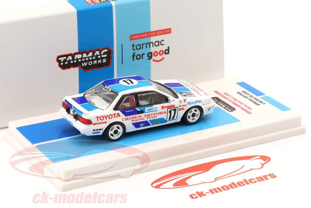 Tarmac Works 1:64 Toyota Corolla Levin AE92 #17 Macau Guia Race 1989 K ...