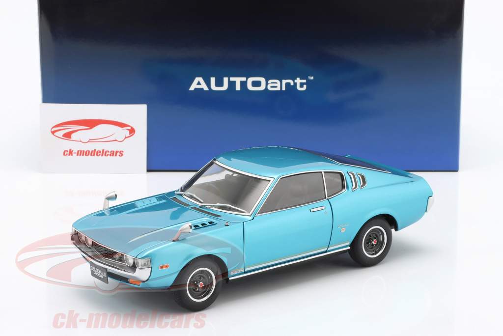 AUTOart 1:18 Toyota Celica Liftback 2000GT (RA25) Año de construcción 1973 turquesa metálico ...