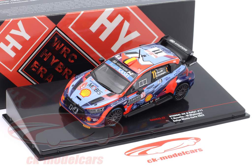 Ixo 1:43 Hyundai i20 N Rally1 #11 6日 Rallye Monte Carlo 2022 Neuville ...
