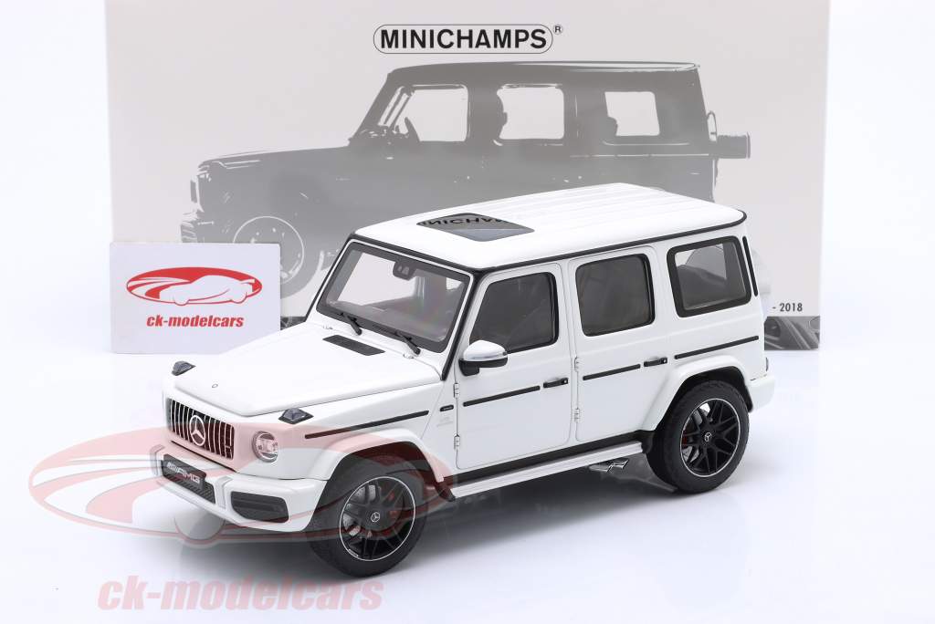 Minichamps 1:18 Mercedes-Benz AMG G63 (W463) Année de construction 2018 blanc 110037065 modèle ...
