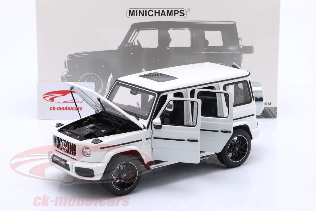 Minichamps 1:18 Mercedes-Benz AMG G63 (W463) 建設年 2018 白 110037065 モデル 車 ...