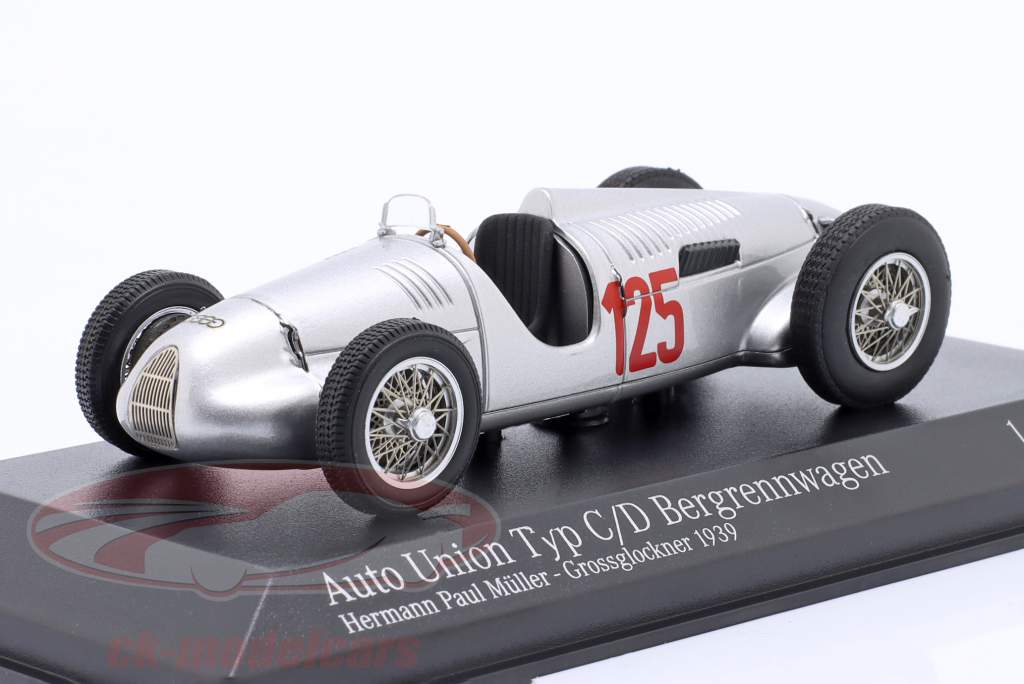 Minichamps 1:43 Auto Union Typ C/D #125 Großglockner Bergpreis 1939 H ...