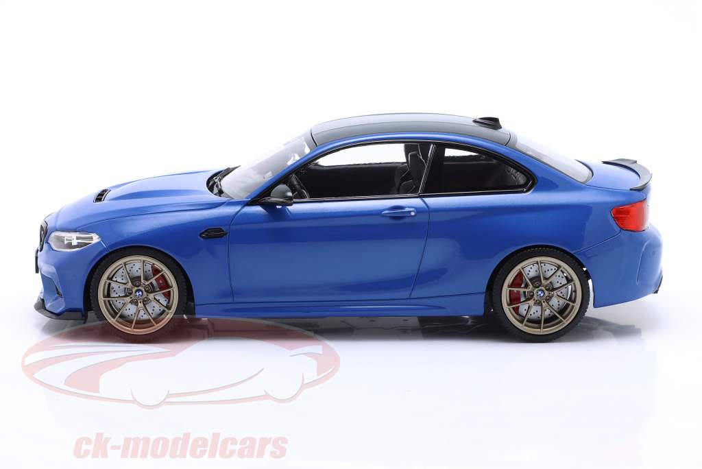 Minichamps 1:18 BMW M2 CS (F87) 2020 blue metallic / golden rims ...
