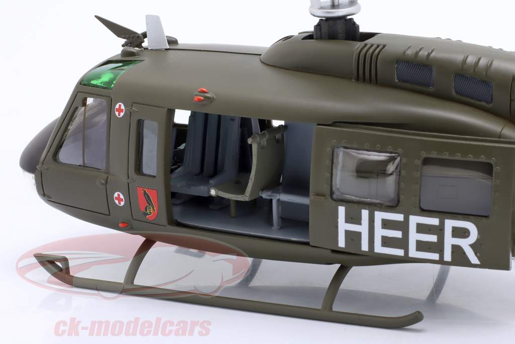 Schuco 1:35 Bell UH 1D Hubschrauber Bundeswehr "Heer" grün 450912500 Modellauto 450912500 ...