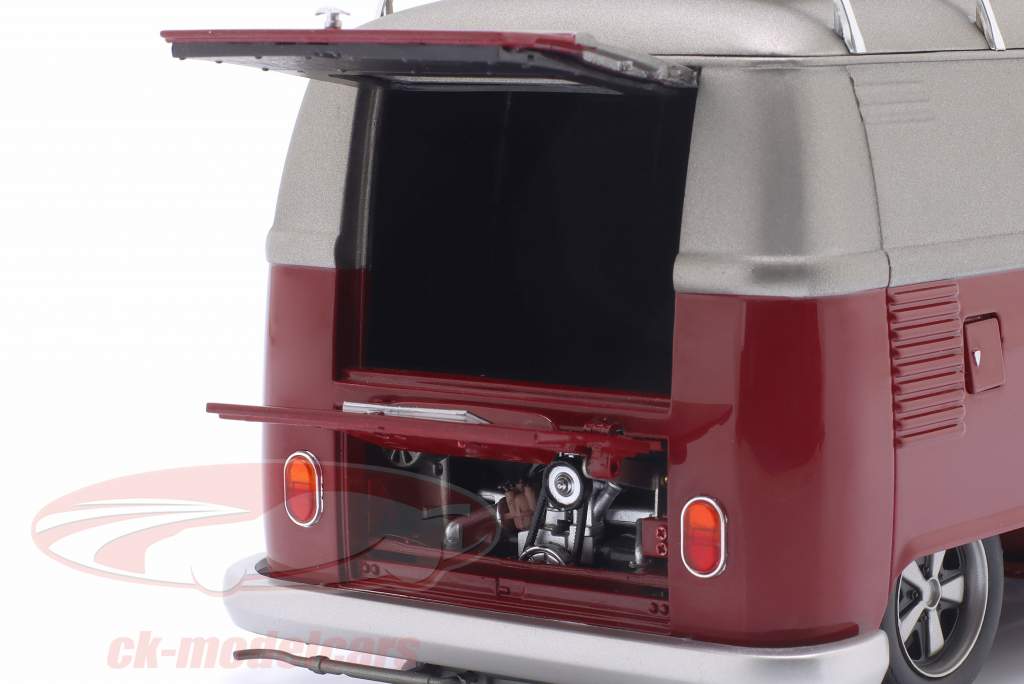 Schuco 1:18 Volkswagen VW T1b Bus Lowrider 赤 / マット グレー 450045600 モデル 車 450045600 4007864063499