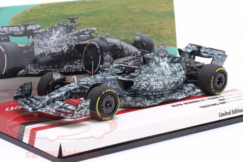 Minichamps 1:43 Zhou Guanyu Alfa Romeo C42 formula 1 test Barcelona ...