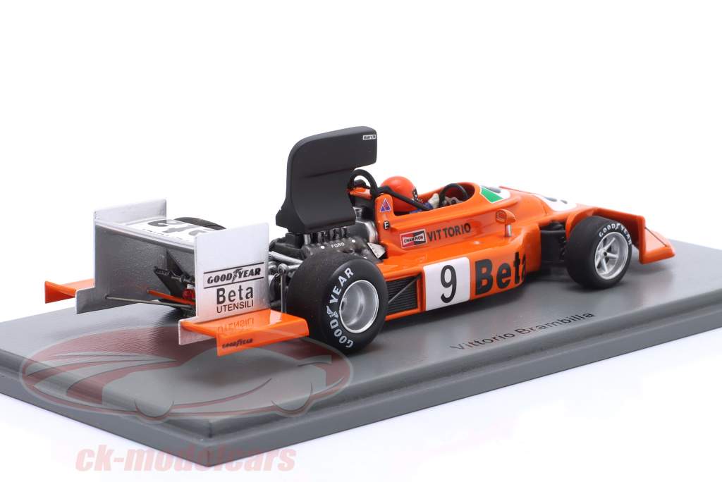 Spark 1:43 Vittorio Brambilla March 751 #9 British GP formula 1 1975 S5379 model car S5379 ...