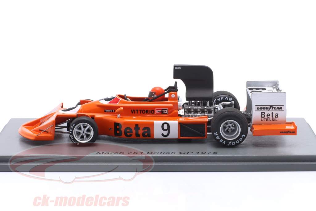 Spark 1:43 Vittorio Brambilla March 751 #9 British GP formula 1 1975 S5379 model car S5379 ...