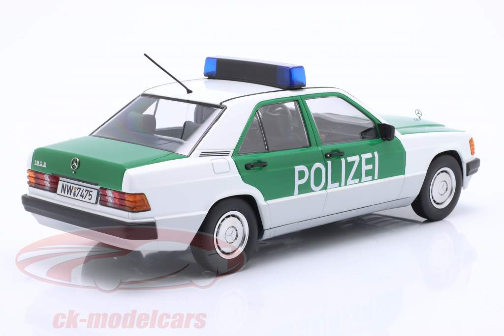 Triple9 1:18 Mercedes-Benz 190 (W201) Police Germany 1993 green / white ...