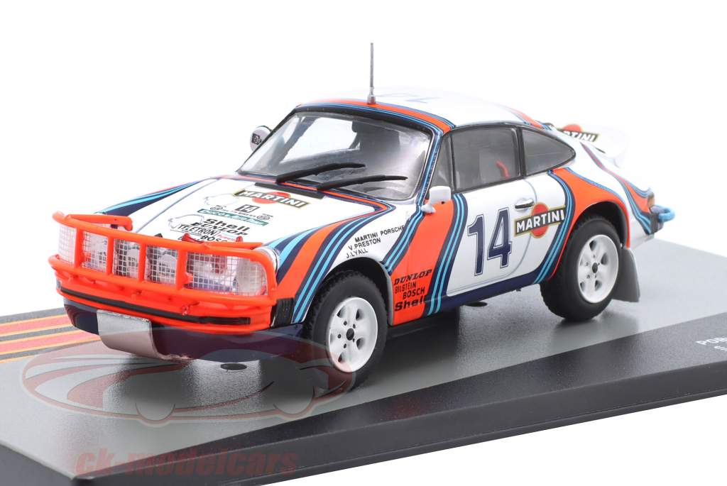 Altaya 1:43 Porsche 911 SC 3.0 #14 第二名 Safari 集会 1978 Preston Jr ...