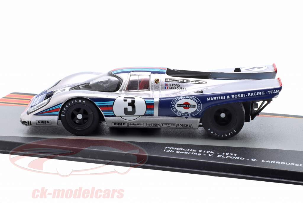 Altaya 1:43 Porsche 917K #3 ganador 12h Sebring 1971 Elford, Larrousse CK83824 modelo coche ...