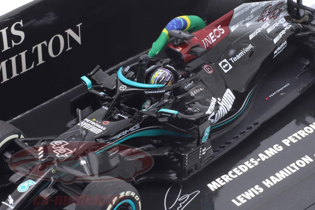 Minichamps 1:43 L. Hamilton Mercedes-AMG F1 W12 #44 Winner Brazil GP formula 1 2021 410212044 ...