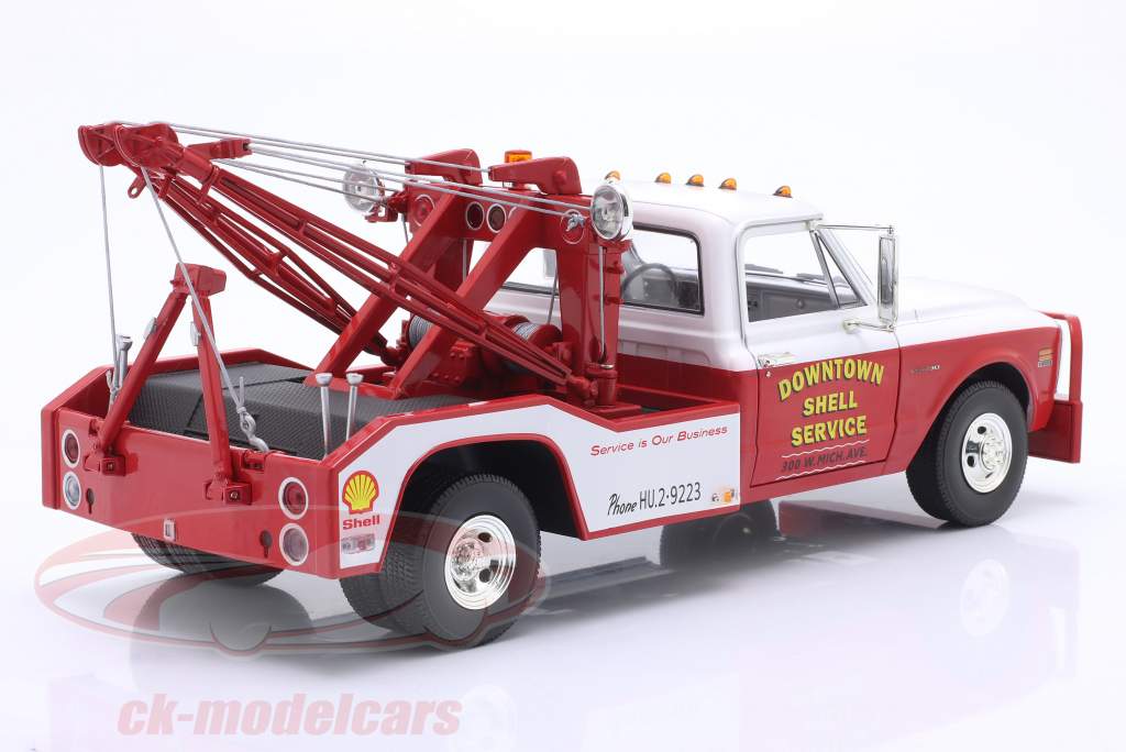Greenlight Chevrolet C-30 Dually Wrecker Shell Service 1972 red / white ...