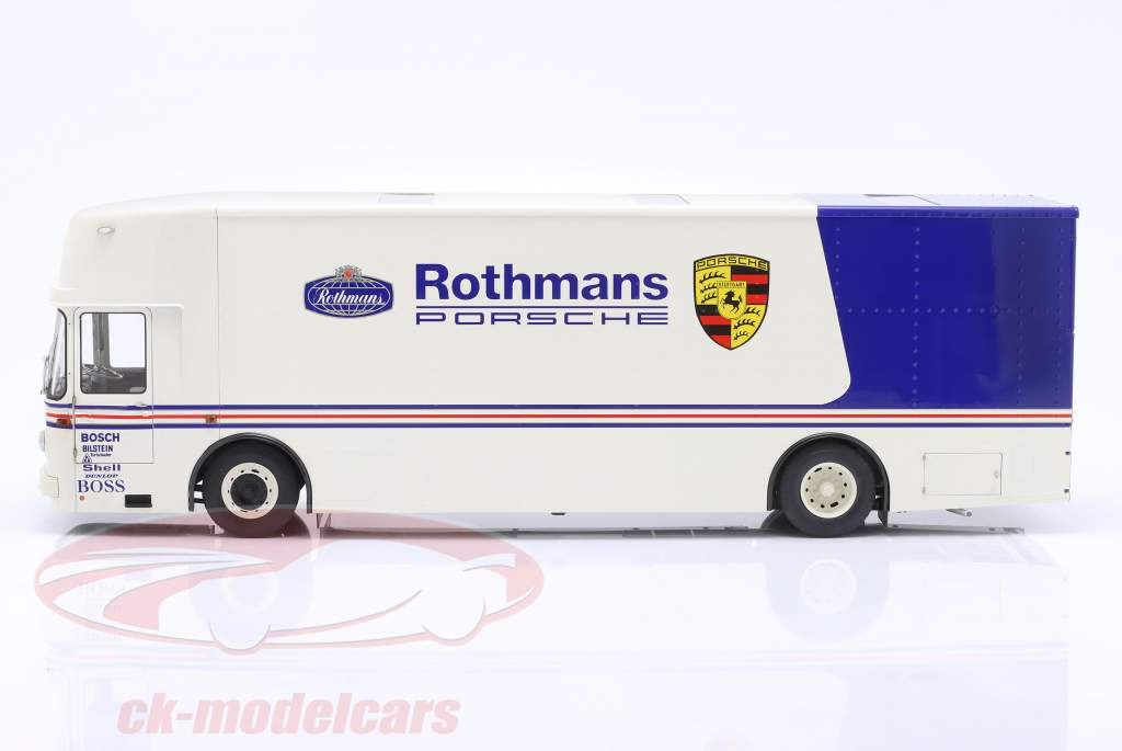 Schuco 1:18 Mercedes-Benz O 317 Race Car Transporter Rothmans Porsche ...