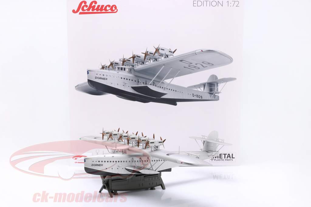 Schuco 1:72 Dornier Do X 飛行機 建設年 1929 銀 403552100 モデル 車 403552100 ...